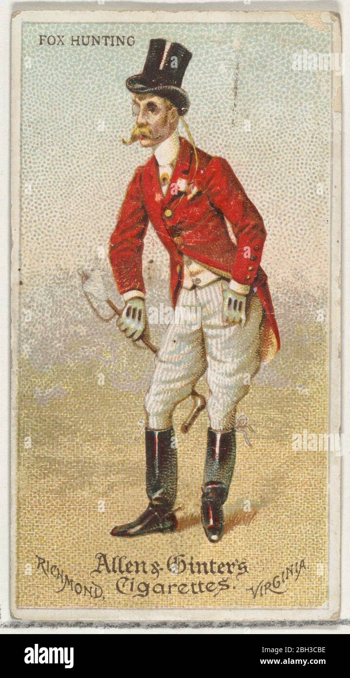 Fox Hunting, from World's Dudes series (N31) for Allen & Ginter ...