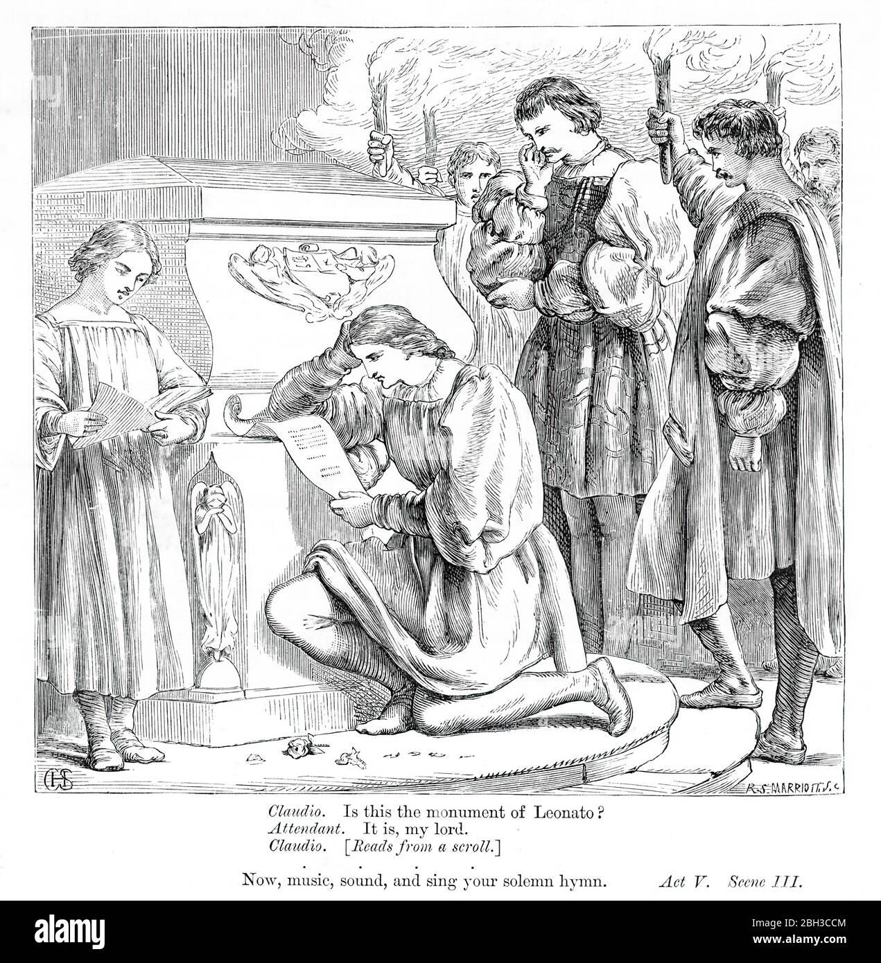 Victorian illustration (reading and writing Stock Photo - Alamy