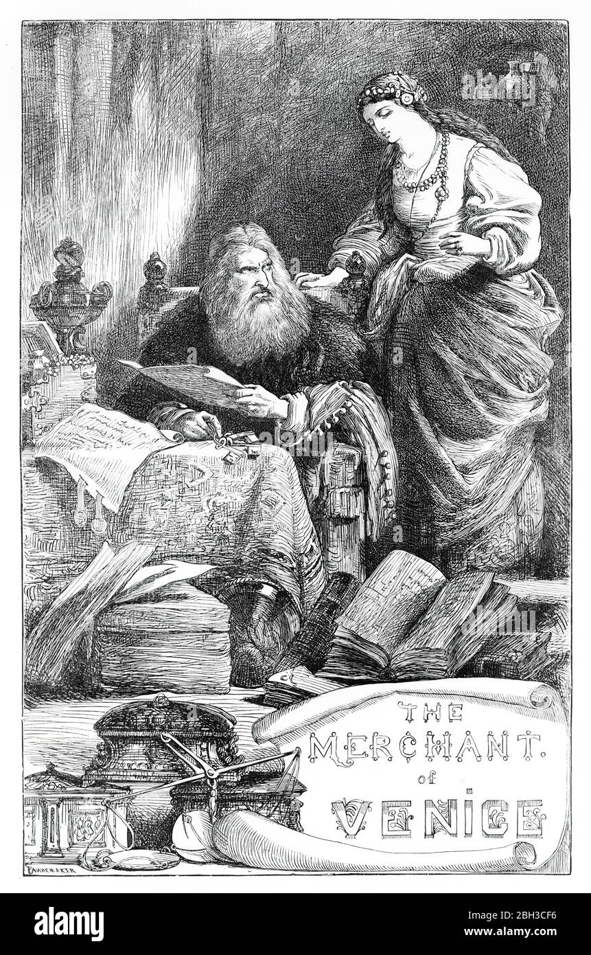 Victorian illustration (reading and writing Stock Photo - Alamy