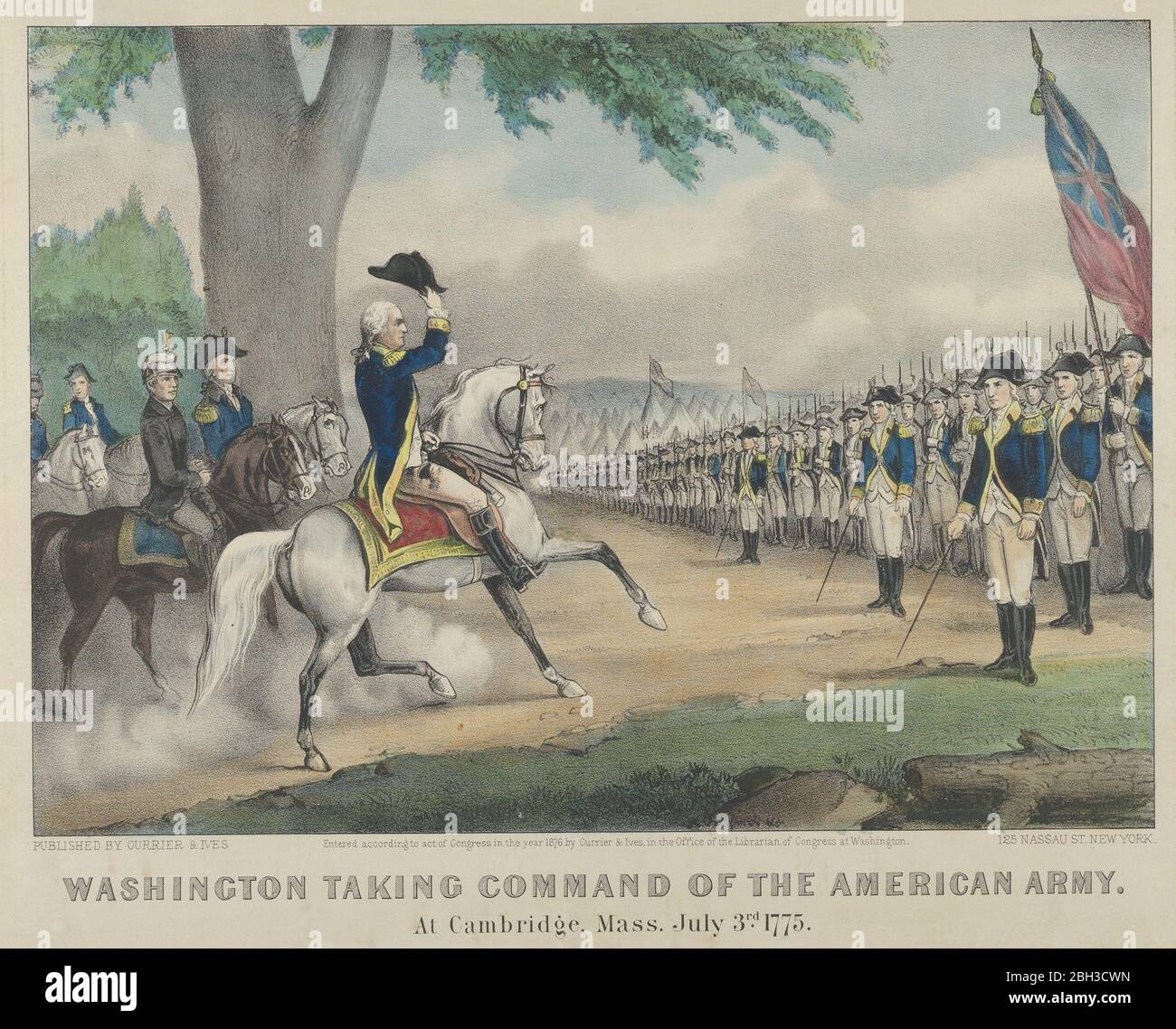 George washington horse lithograph hi-res stock photography and images ...