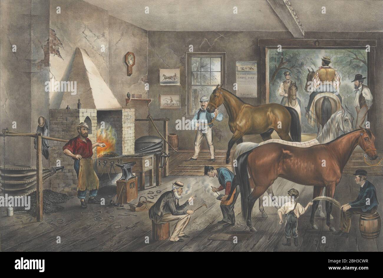 Farriers workshop art work hi-res stock photography and images - Alamy