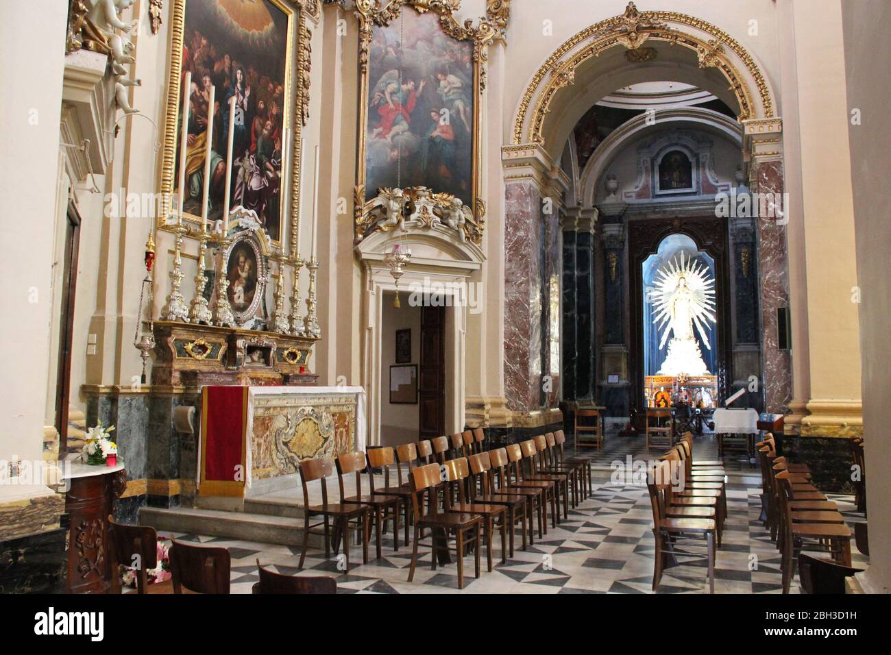 baroque church (our lady of immaculate conception) in bormla (malta ...