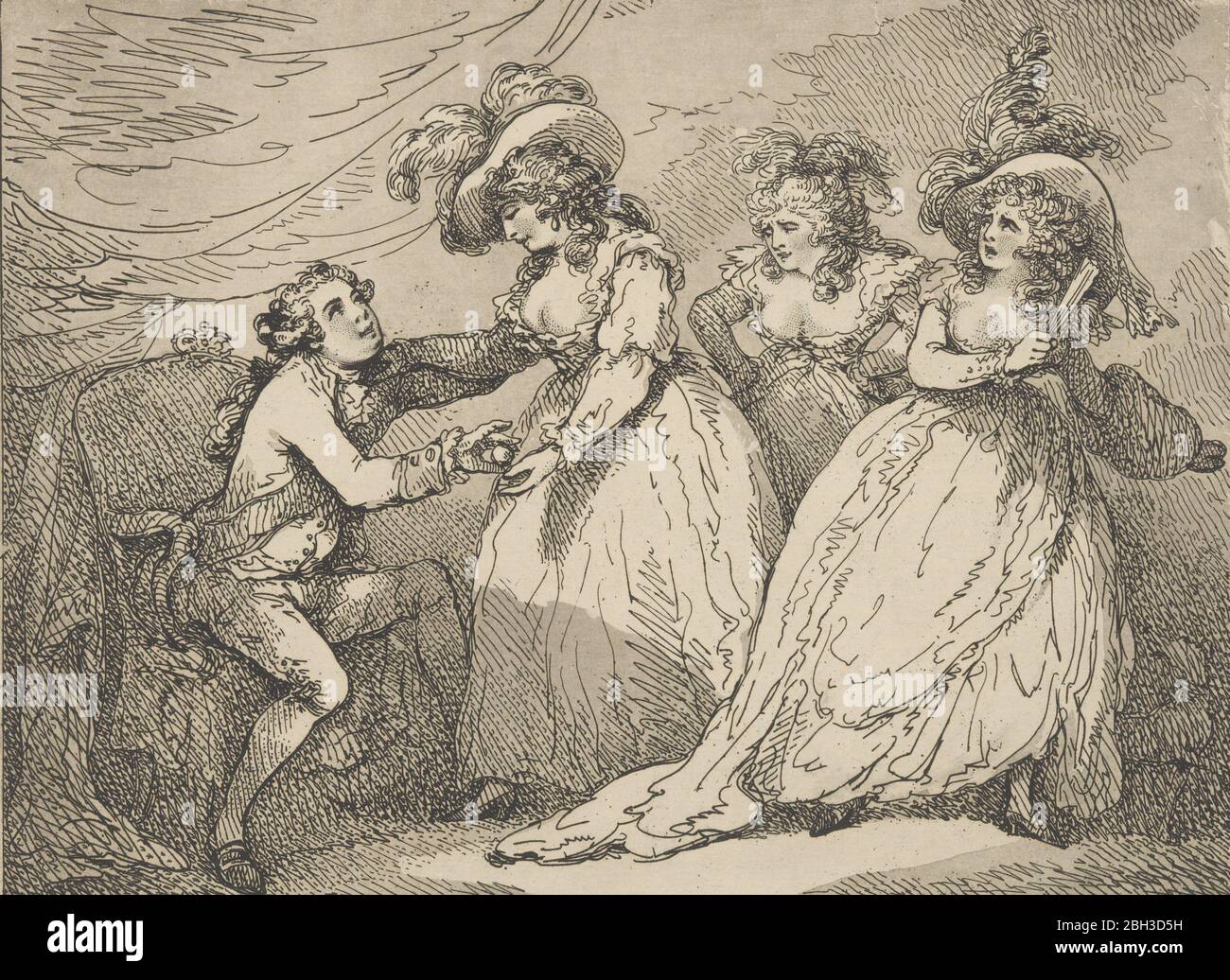 The Golden Apple, or the Modern Paris, March 2, 1785 Stock Photo - Alamy