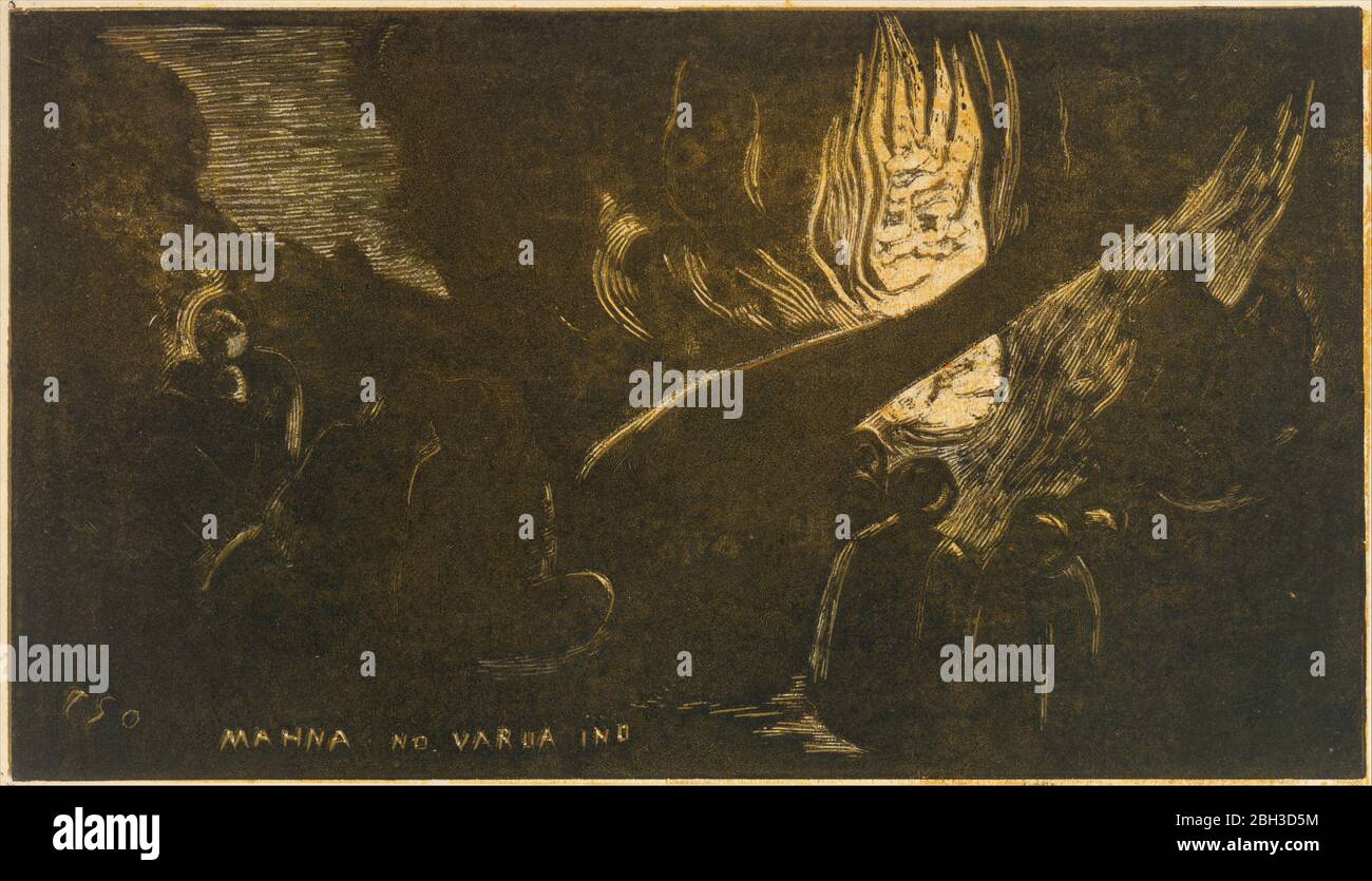 The Devil Speaks (Mahna No Varua Ino), from Fragrance (Noa Noa), 1893 ...