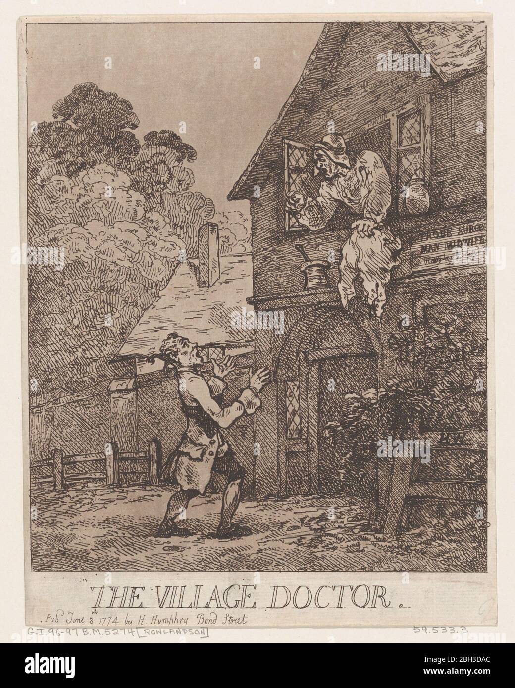 The Village Doctor, June 8, 1774 Stock Photo - Alamy