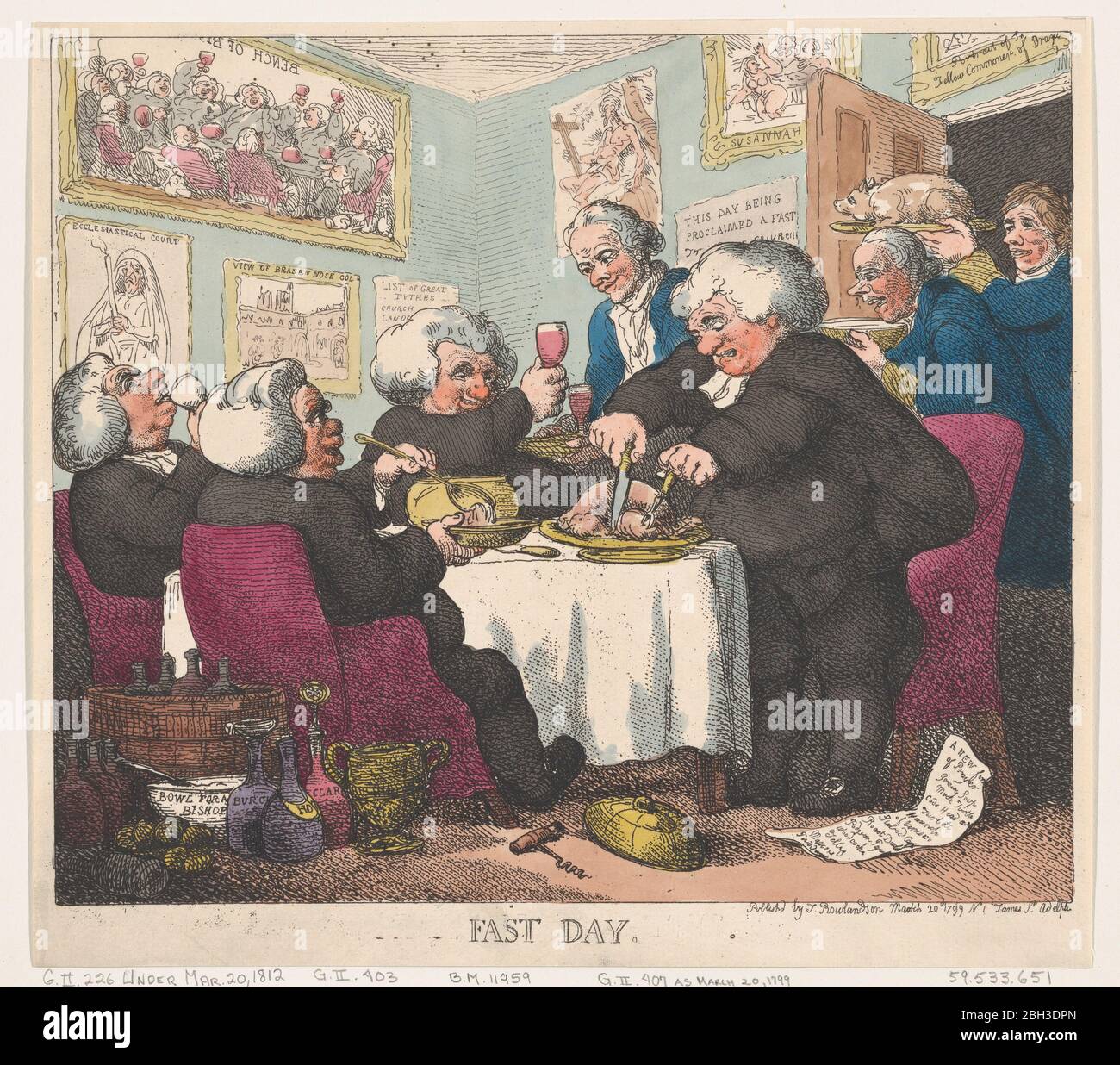 Fast Day, March 20, 1799 Stock Photo - Alamy