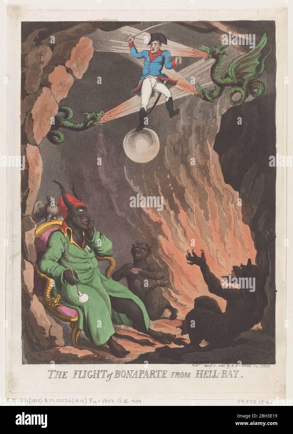 The Flight of Bonaparte from Hell-Bay, April 7, 1803 Stock Photo - Alamy