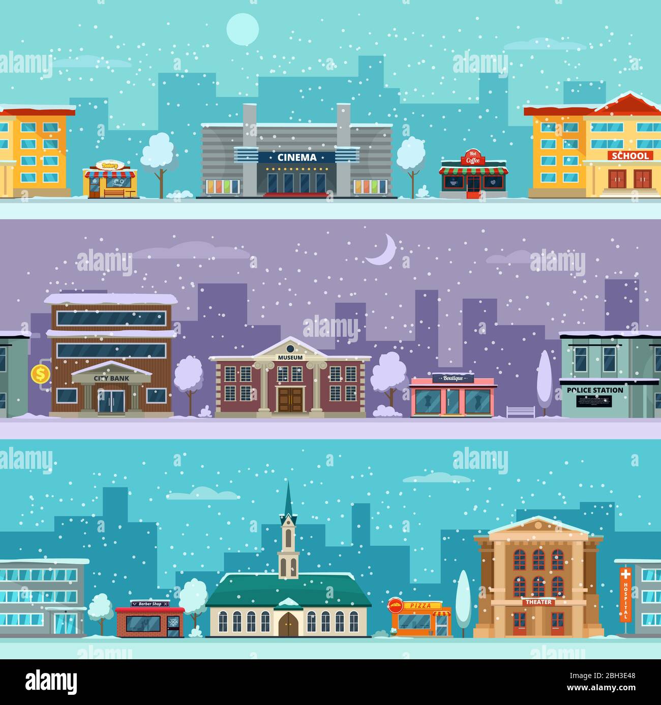 Nordic urban landscape Stock Vector Images - Alamy