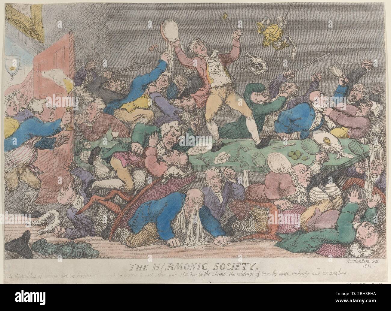 The Harmonic Society, [1810], reissued 1811 Stock Photo - Alamy