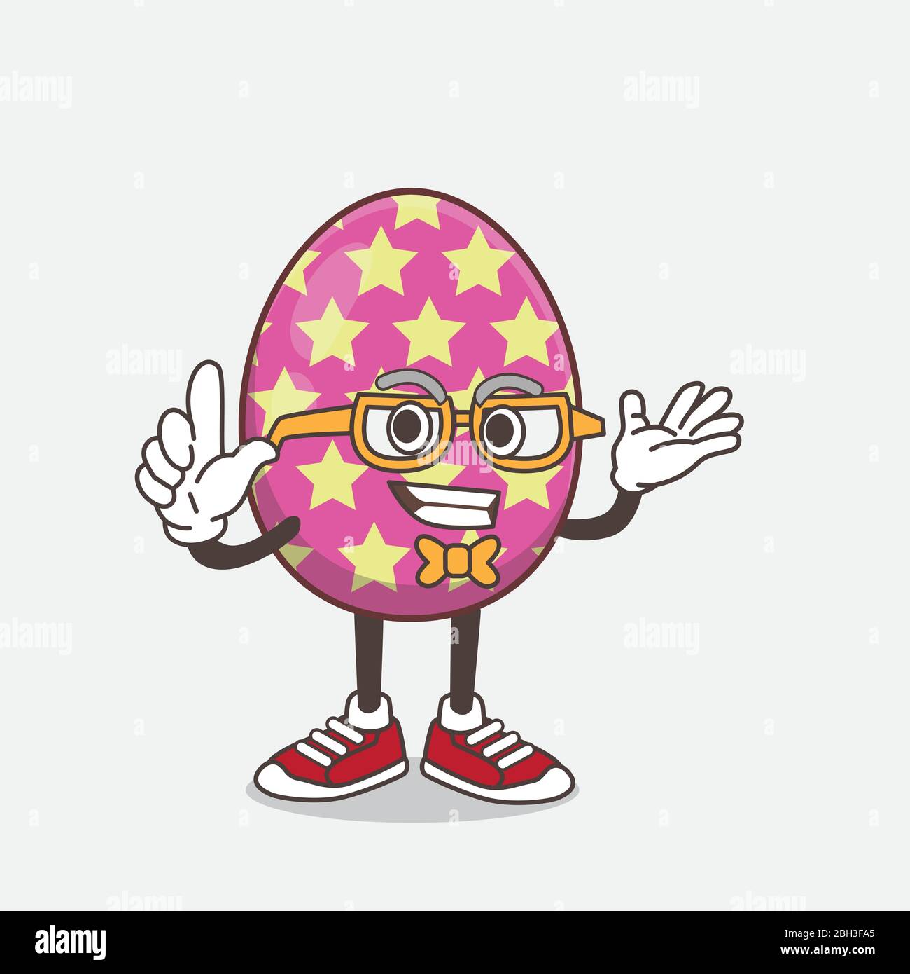 Illustration of Easter Egg Mascot Vector Character with Pose Stock ...