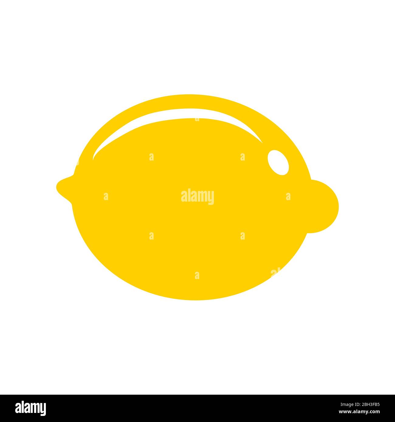 Lemon fruit slice leaf Stock Vector Images - Alamy