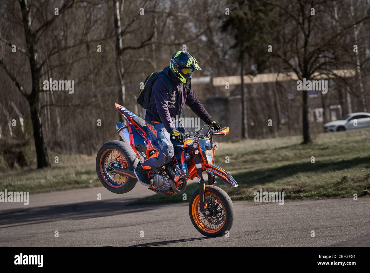 Adult male motorcyclist rides hi-res stock photography and images - Alamy