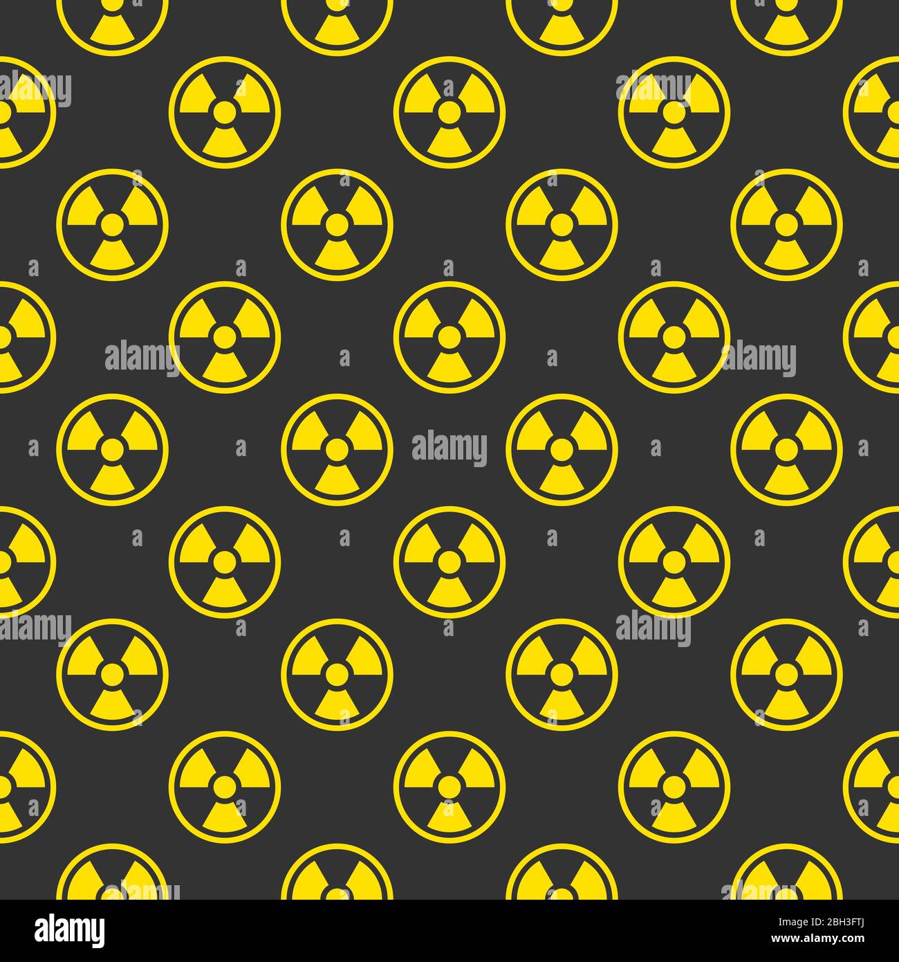 Seamless pattern with radiation icons Stock Vector Image & Art - Alamy