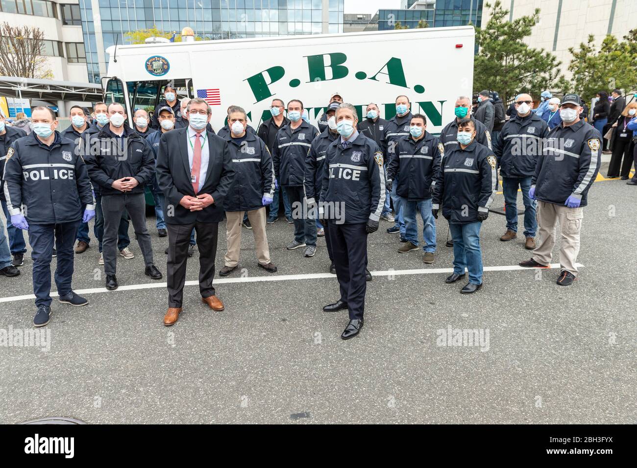 New Hyde Park, NY - April 23, 2020: CEO of Northwell Health Michael ...