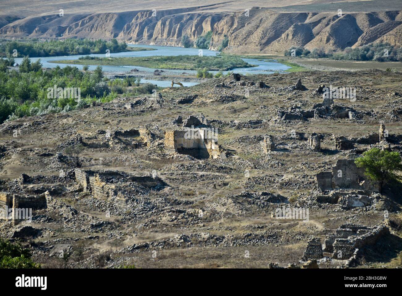 Uplistsikhe historical-architectural museum reserve, with a view of the ...