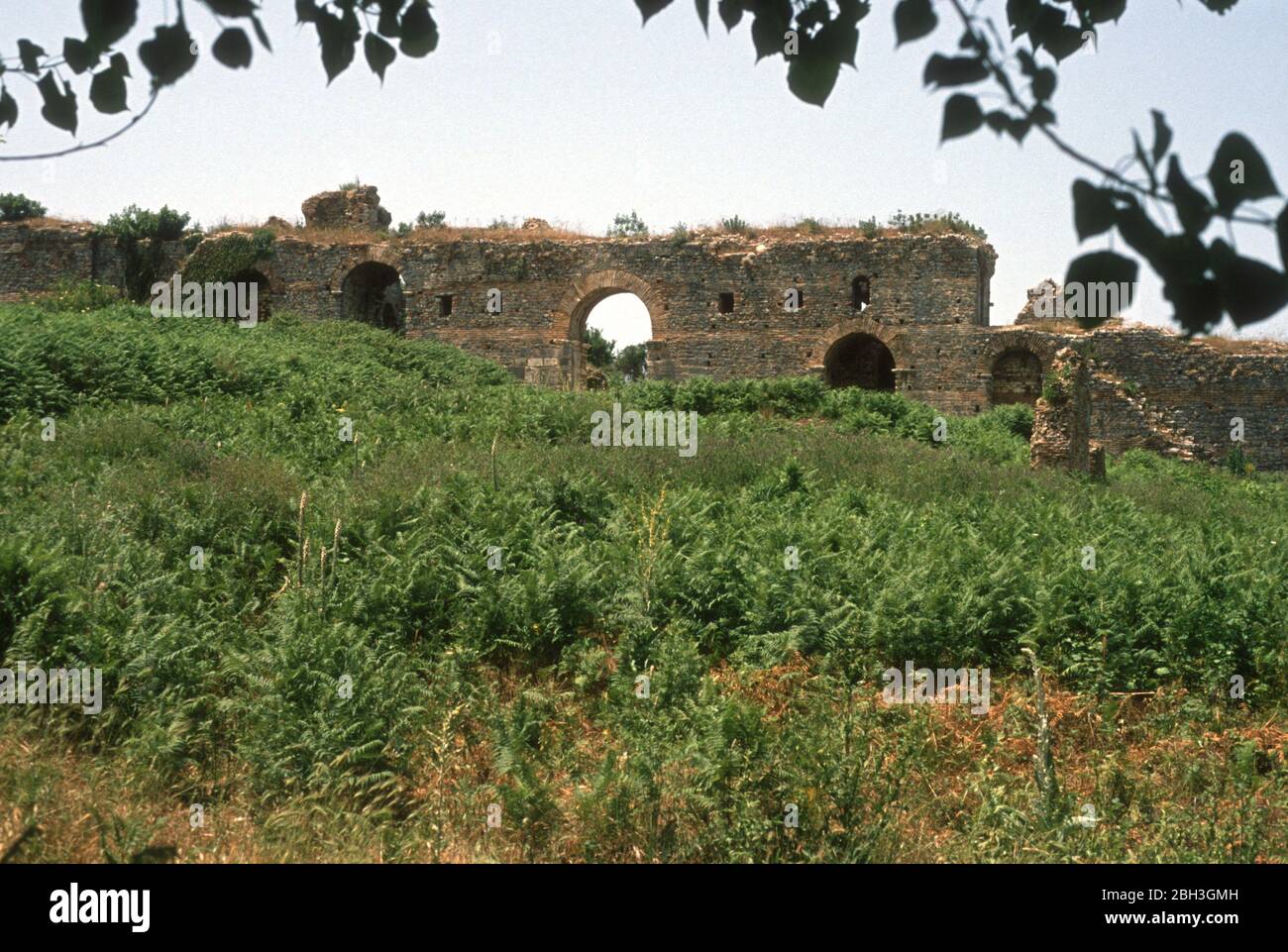 Walls of the ancient city of Nicopolis, built by Augustus Caesar ...
