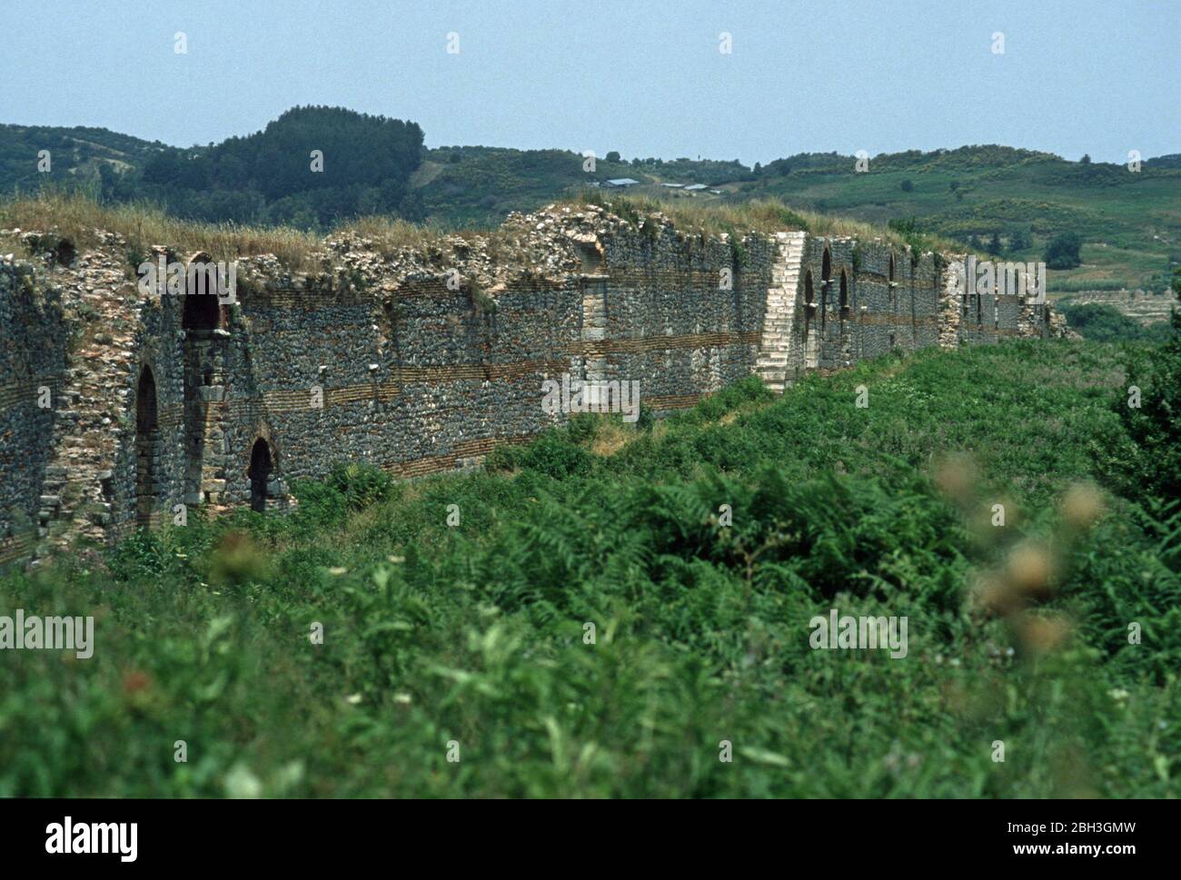Walls of the ancient city of Nicopolis, built by Augustus Caesar ...