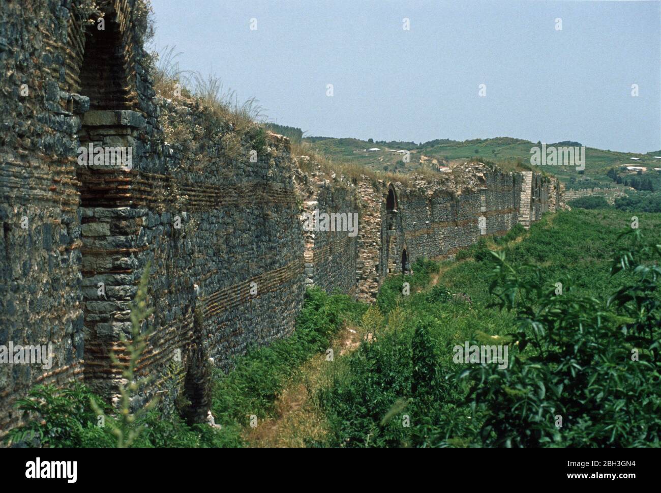 Walls of the ancient city of Nicopolis, built by Augustus Caesar ...
