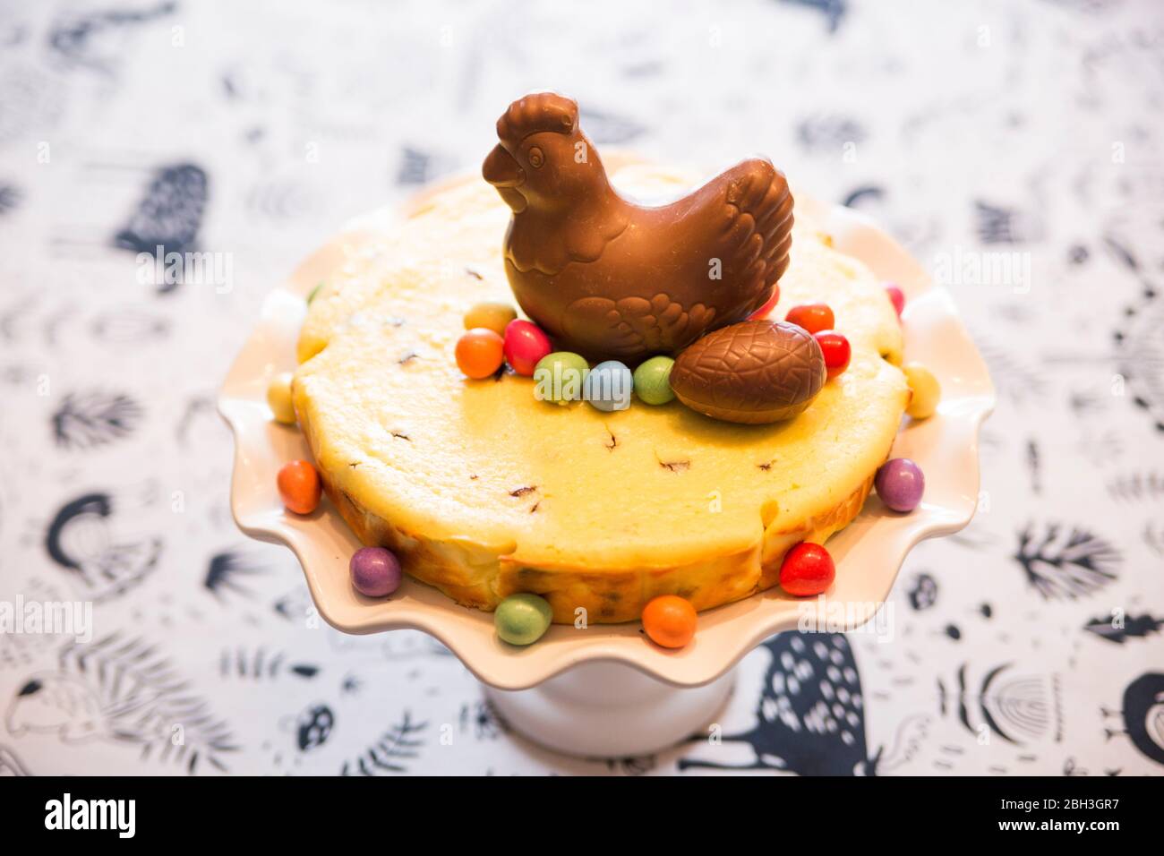 Traditional Romanian cheese cake (pasca Stock Photo - Alamy