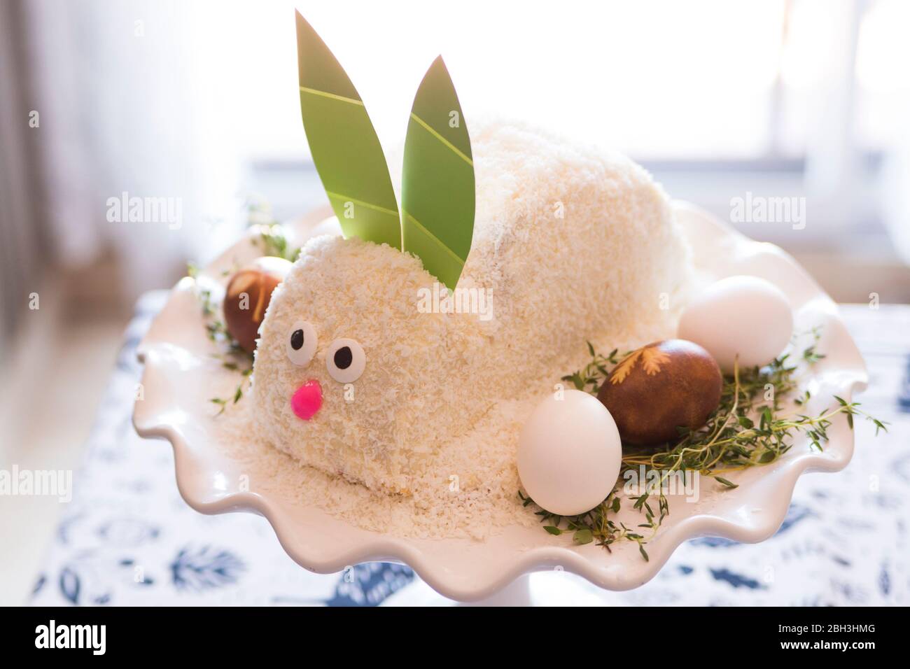 Easter funny bunny carrots cake Stock Photo - Alamy