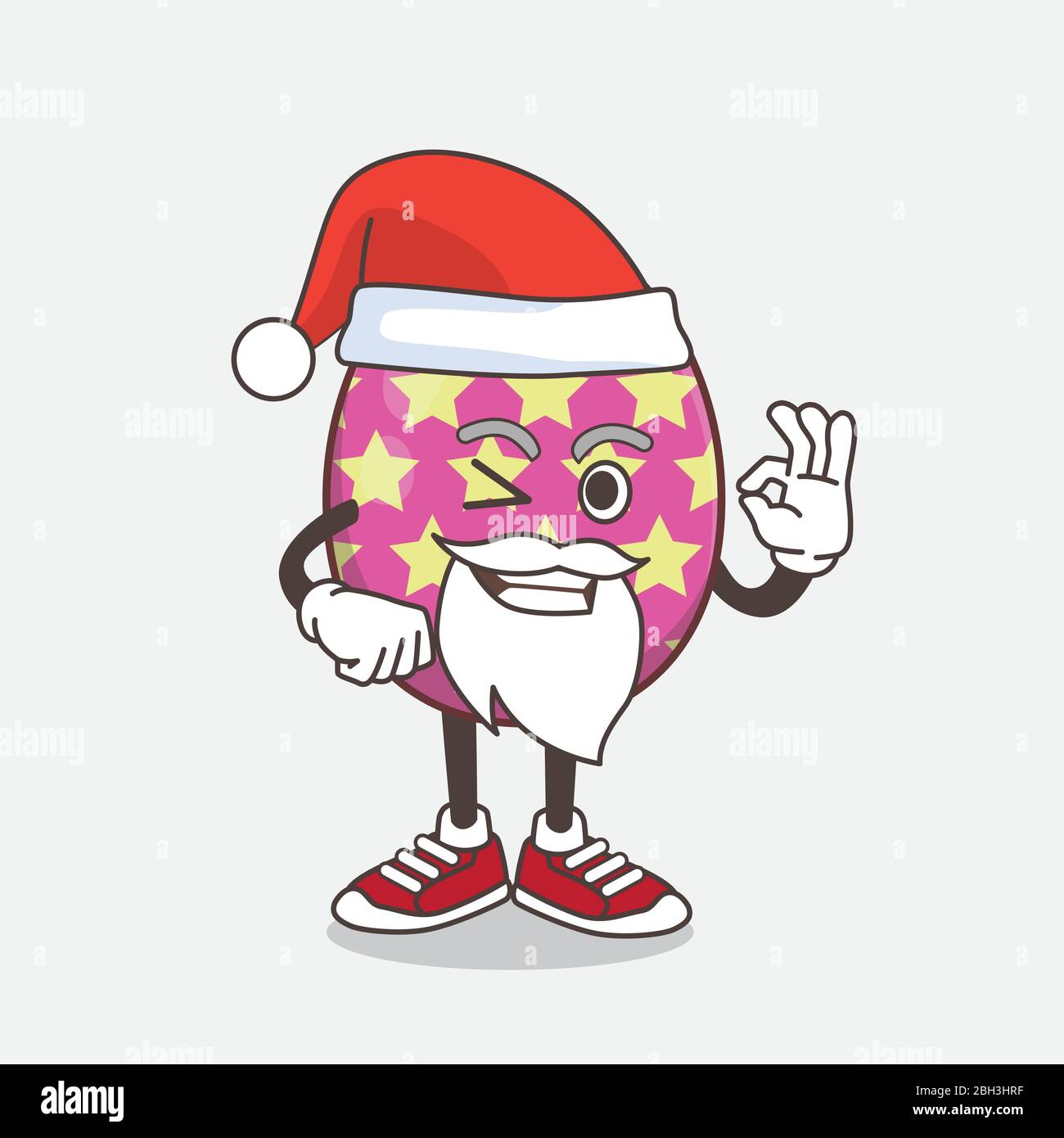 Illustration of Easter Egg Mascot Vector Character with Pose Stock ...