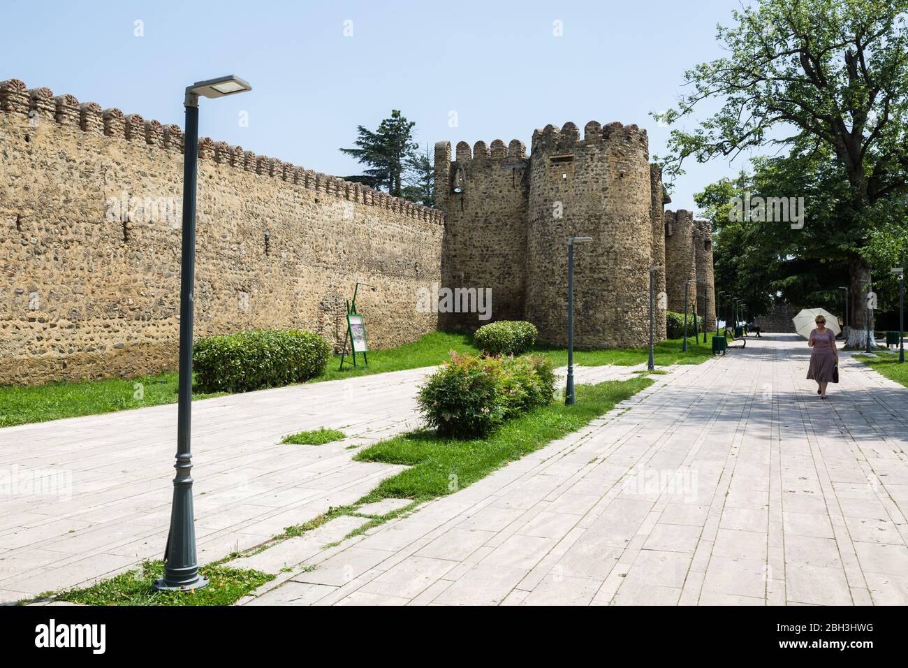 Telavi, Georgia - June 16 2018: Famous georgian landscapes Batonis ...