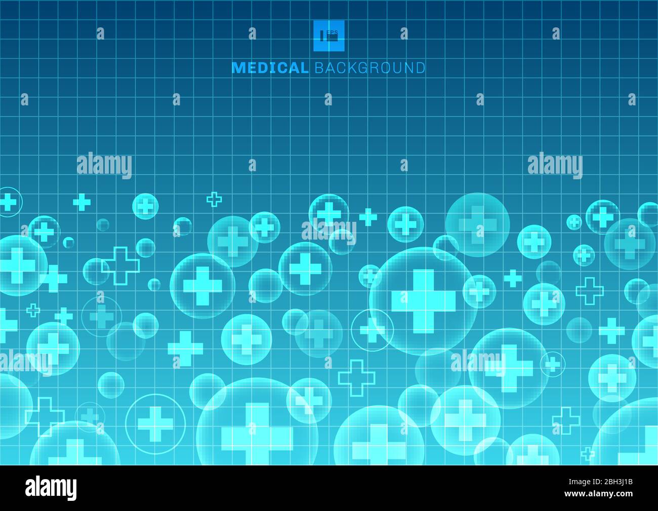 Abstract Geometric Medical Cross Shape Medicine And Science Concept On