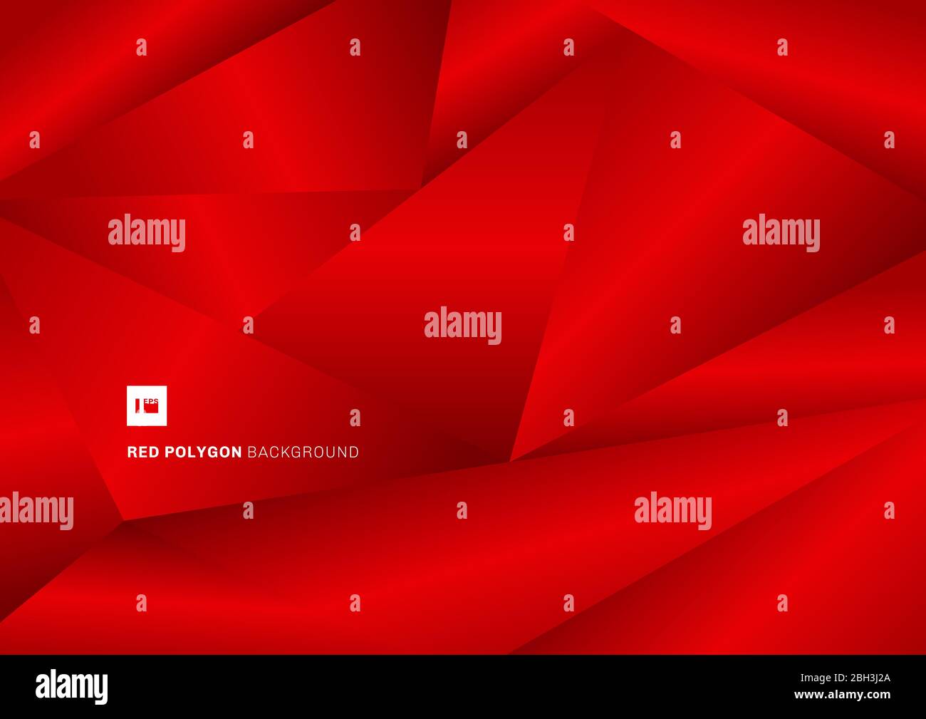 Abstract gradient red low poly background and texture. Vector ...