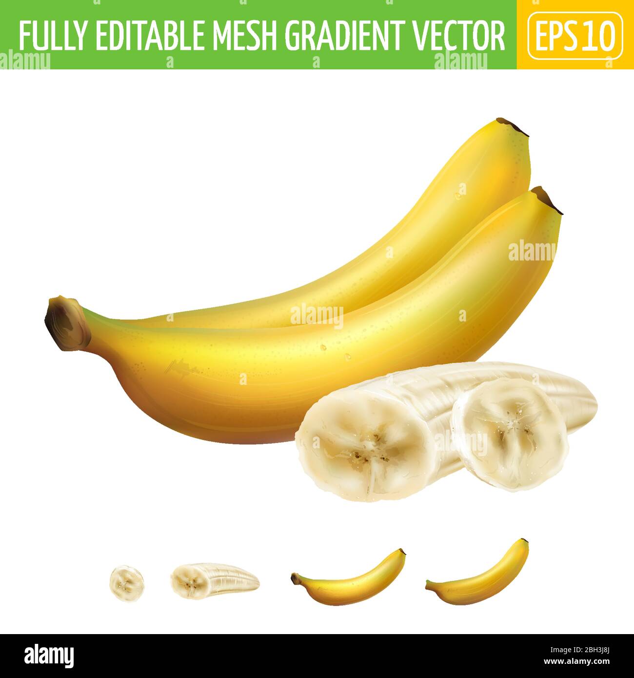 Peeled and sliced Stock Vector Images - Alamy