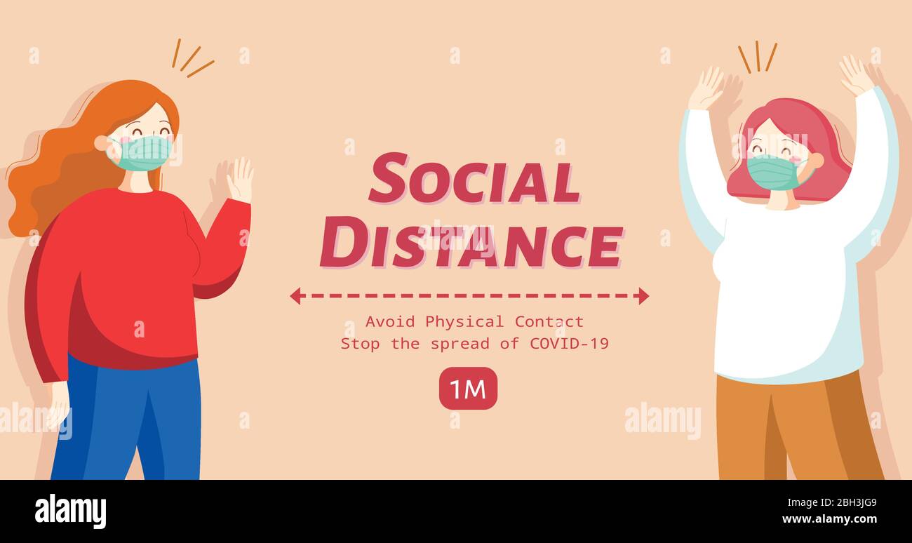 Follow social distancing and avoid physical contact to stop COVID-19 ...