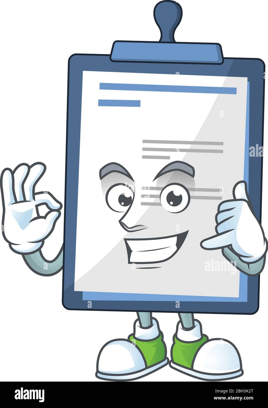 Medical note mascot cartoon design make a call gesture Stock Vector ...