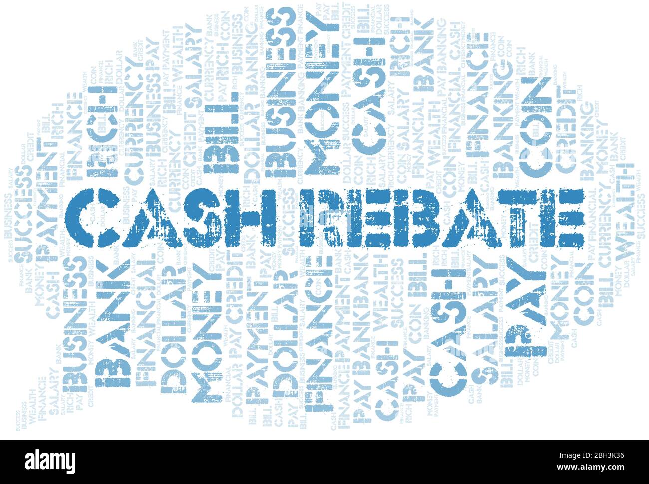 Cash Rebate typography word cloud. Wordcloud collage made with the text ...