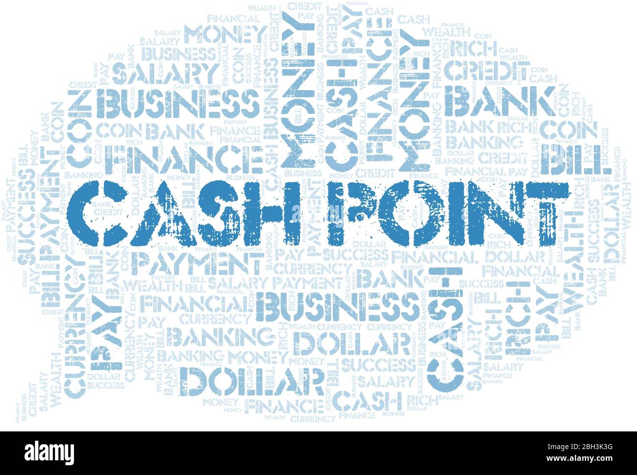 Cash Point typography word cloud. Wordcloud collage made with the text ...