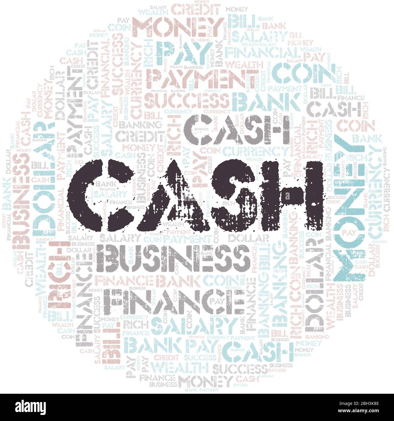 Cash typography word cloud. Wordcloud collage made with the text only ...