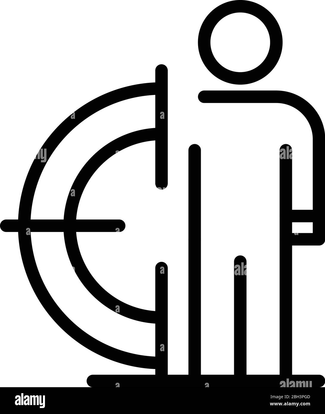 Office manager target icon, outline style Stock Vector Image & Art - Alamy