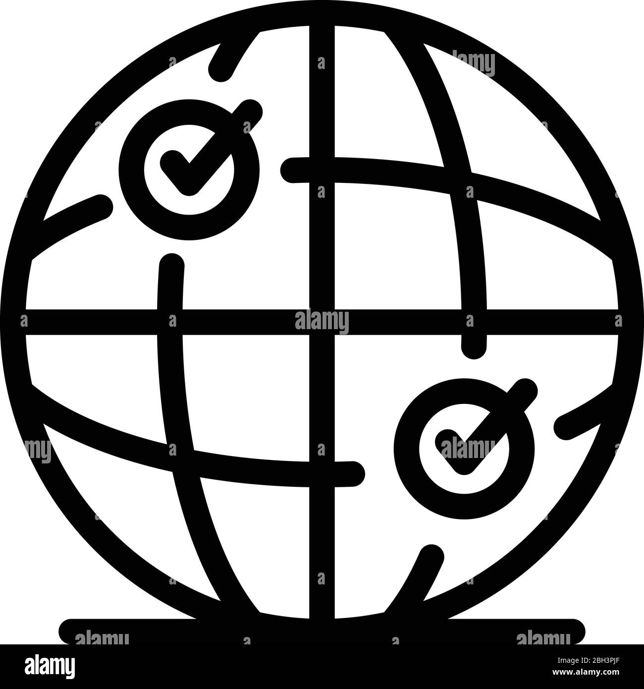 Building hierarchy line icon Cut Out Stock Images & Pictures - Alamy