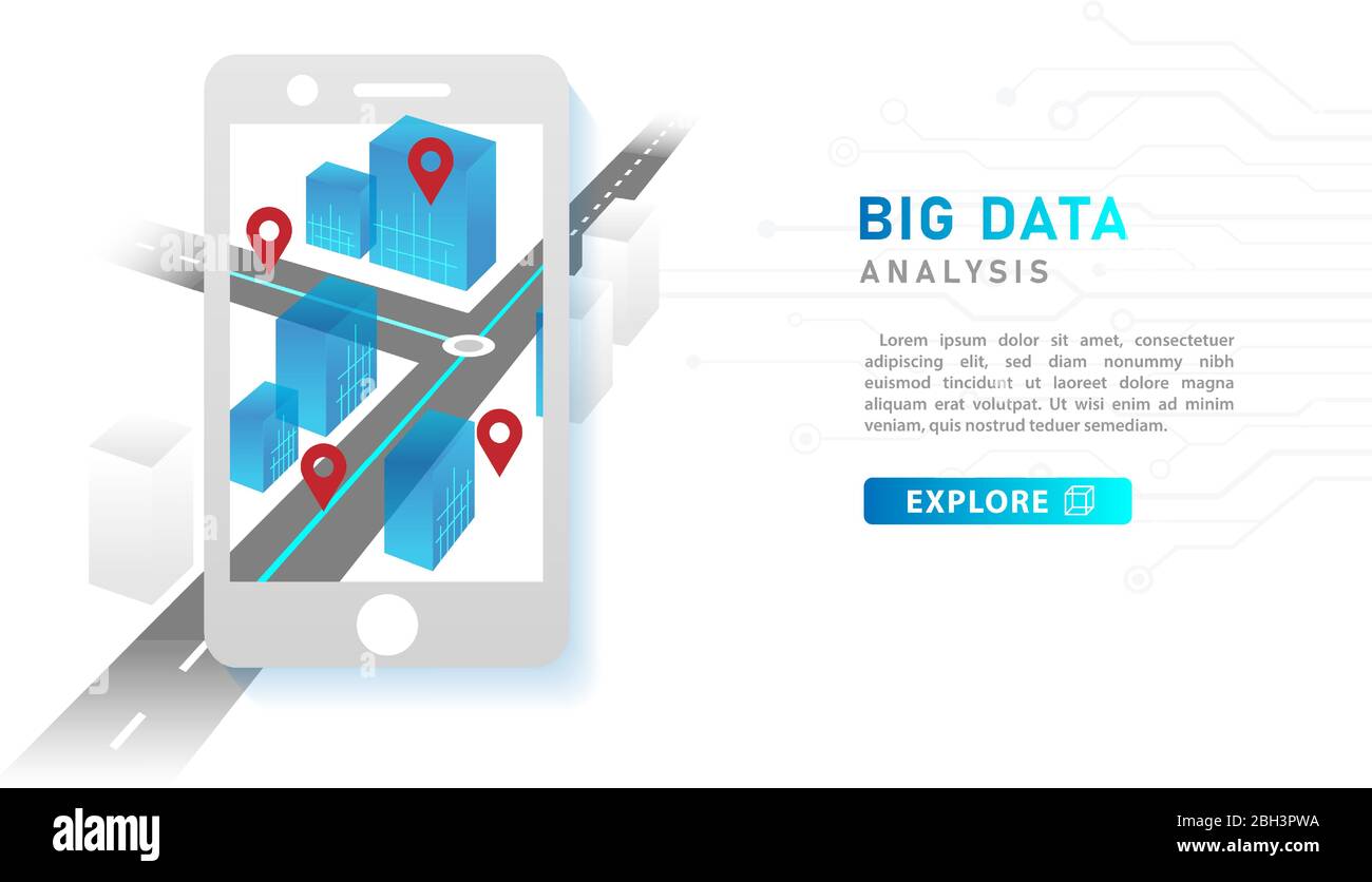 Infographic template for business. Big data analysis and technology ...