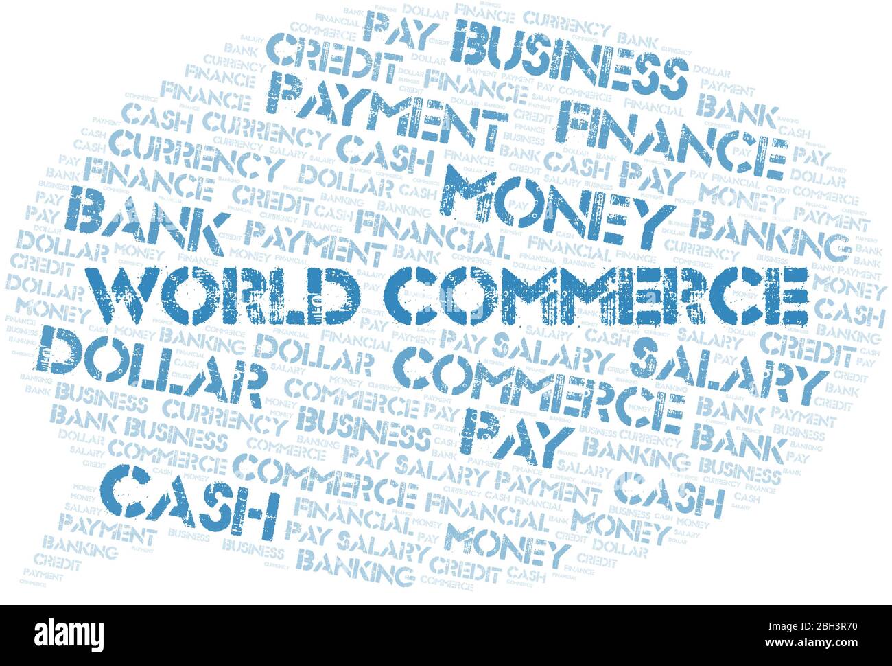 World Commerce typography word cloud. Wordcloud collage made with the ...