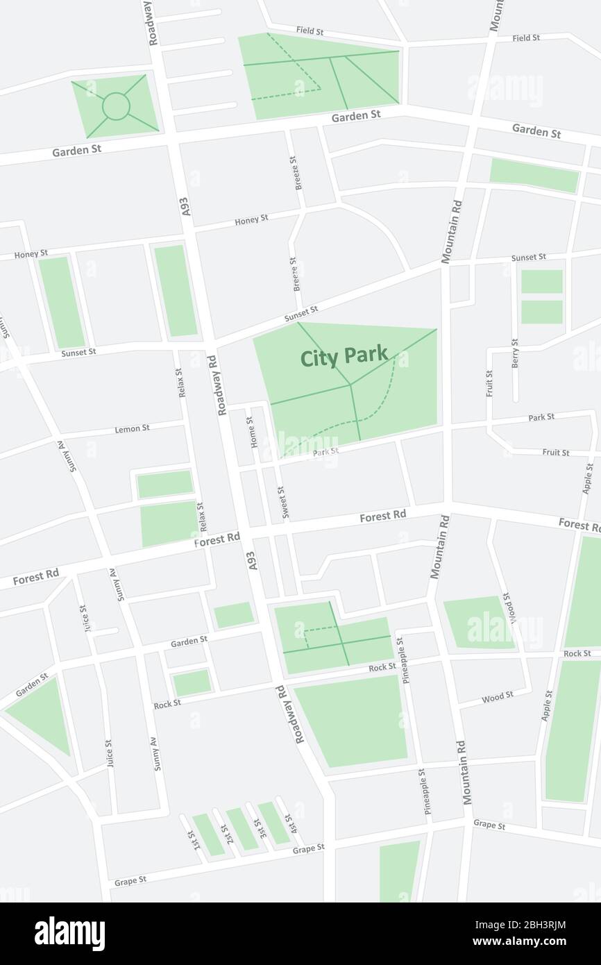 Example Street map Stock Vector Image & Art - Alamy