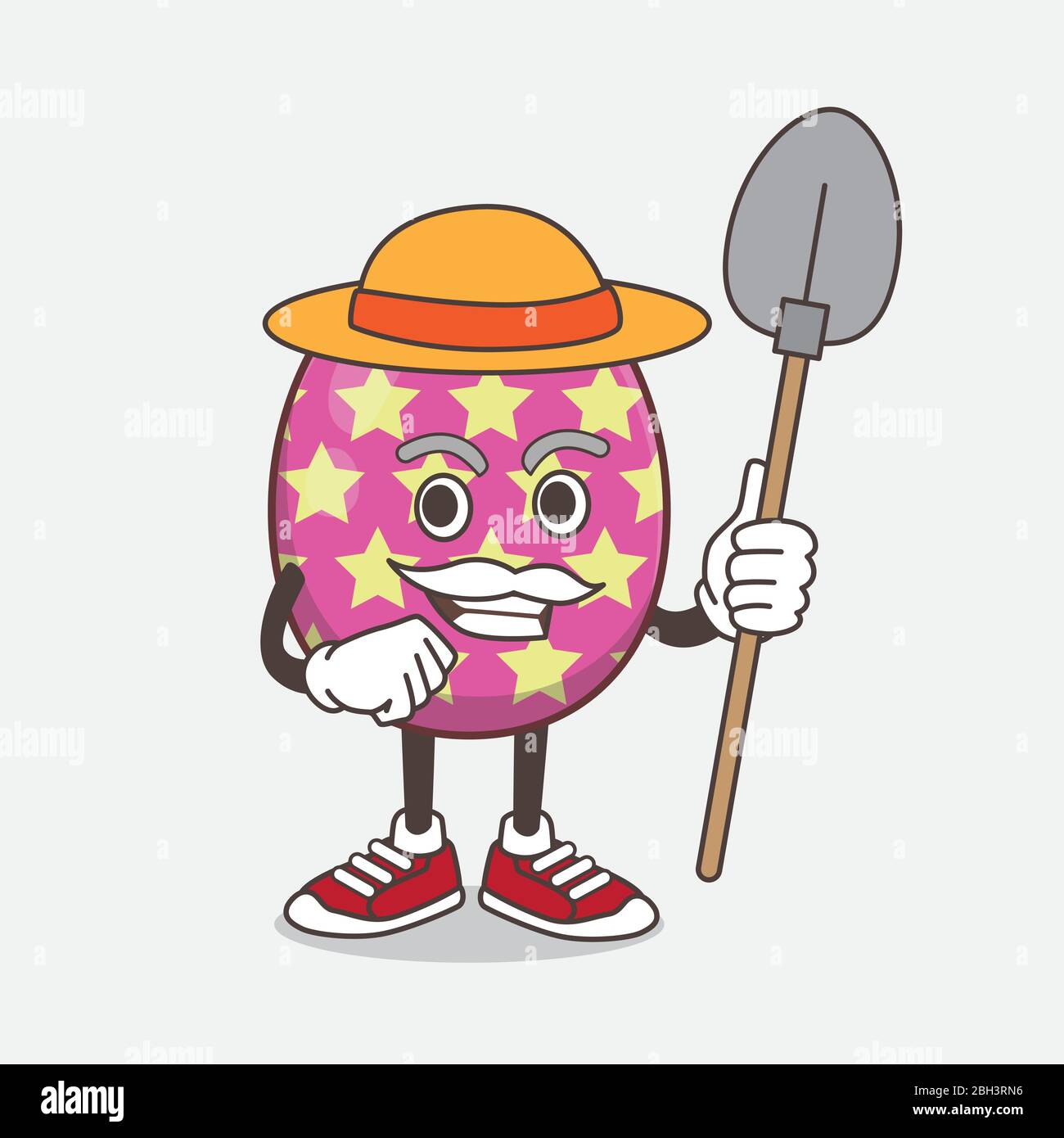 Illustration of Easter Egg Mascot Vector Character with Pose Stock ...