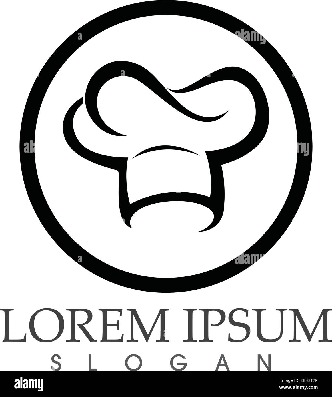 Hat chef food logo template vector Stock Vector Image & Art - Alamy