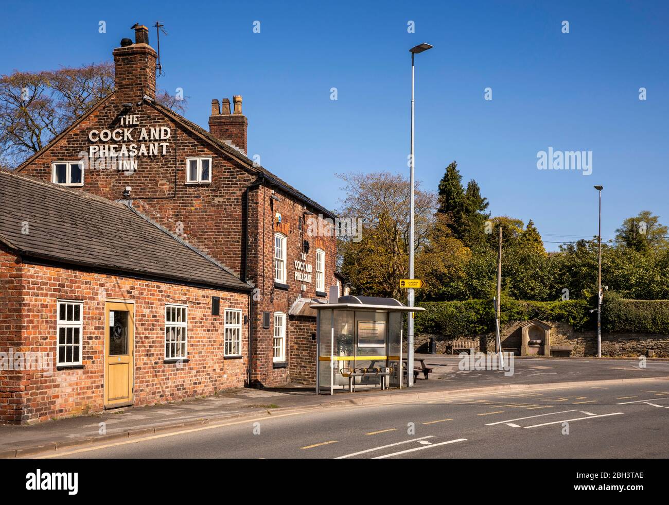UK, England, Cheshire, Bollington, Bollington Cross, Cock and Pheasant ...