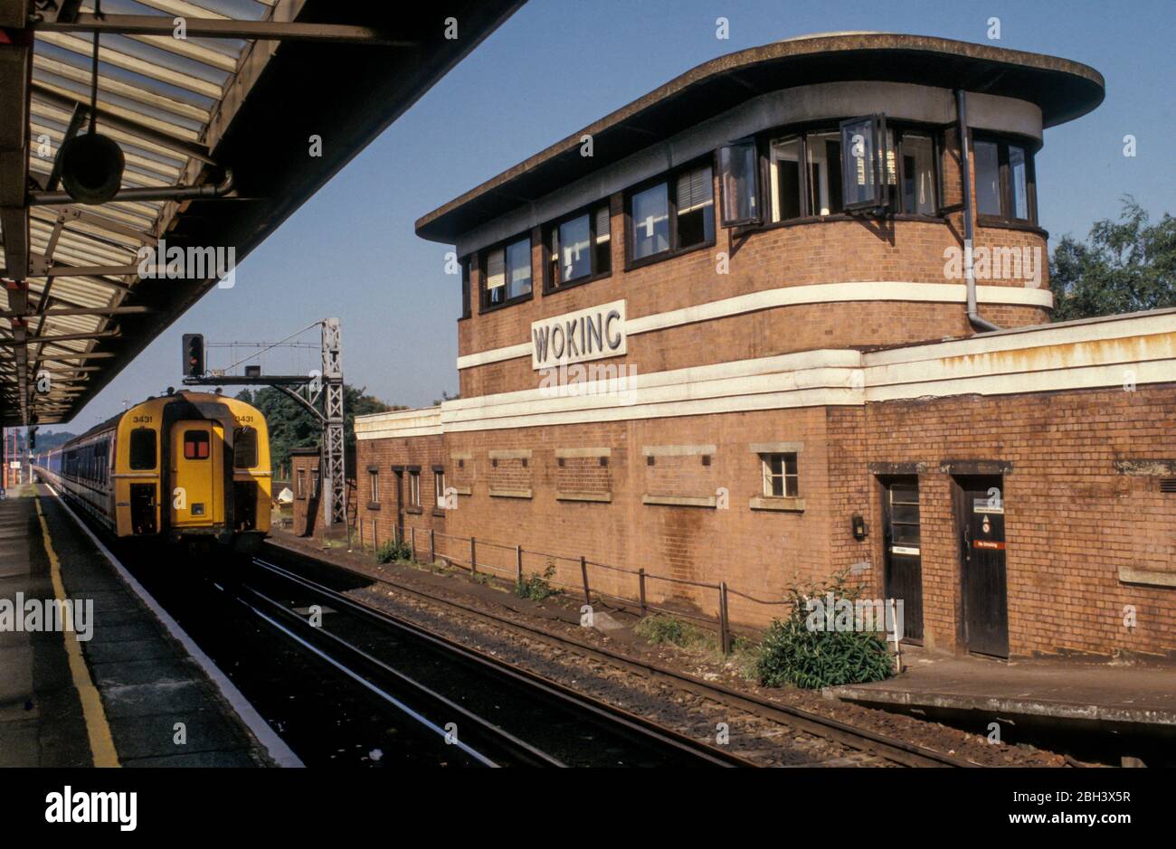 Woking railway station, Surrey, UK pictured in 1996 Stock Photo - Alamy