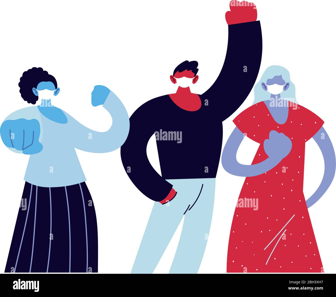 Black skin white masks Stock Vector Images - Alamy