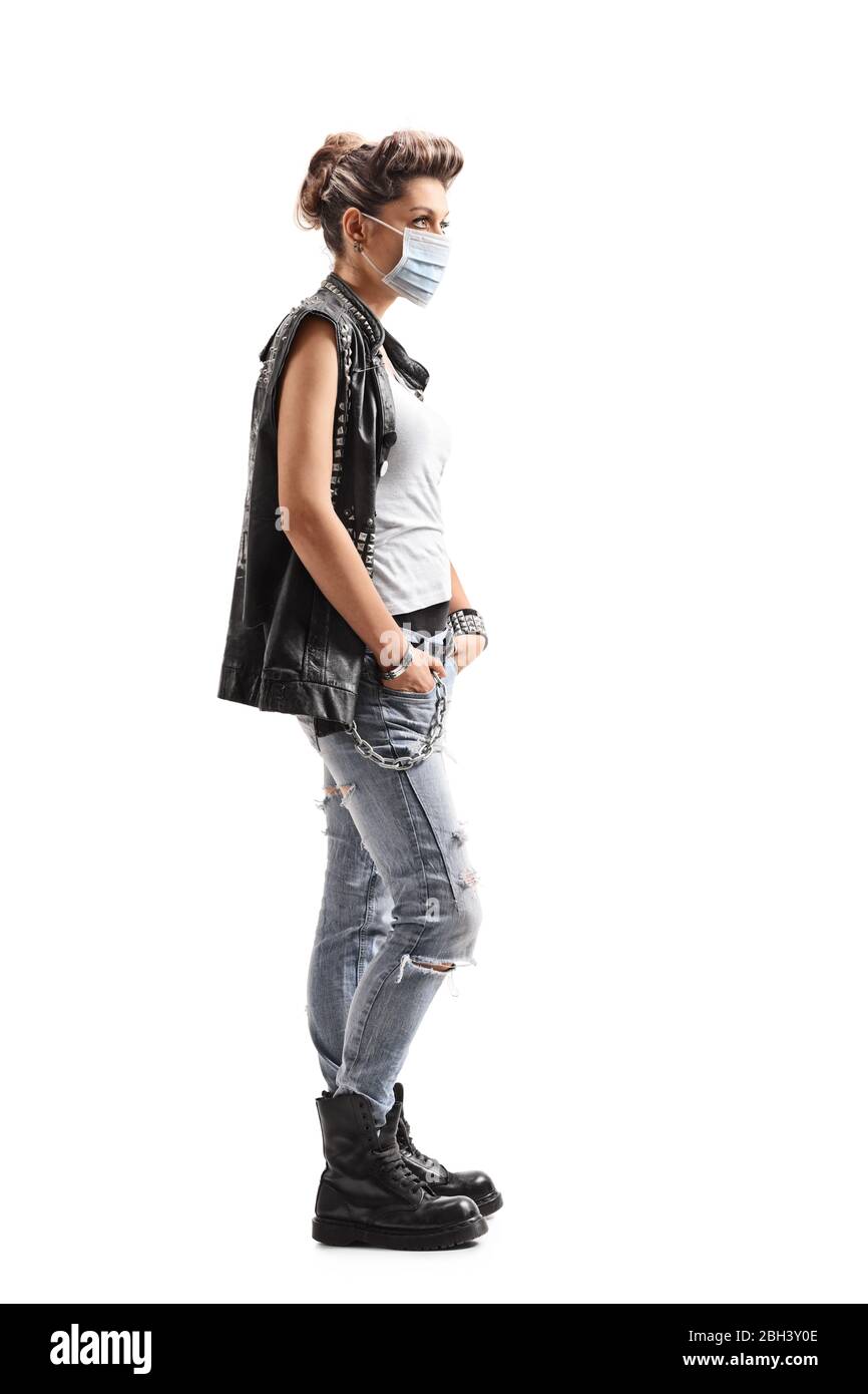 Woman wearing leather mask hi-res stock photography and images - Alamy