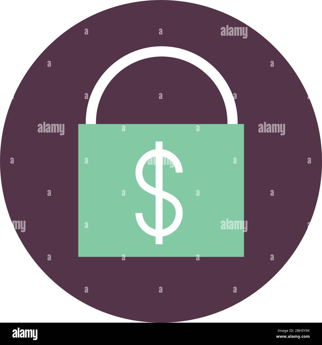 mobile banking, money secure finance vector illustration block style ...