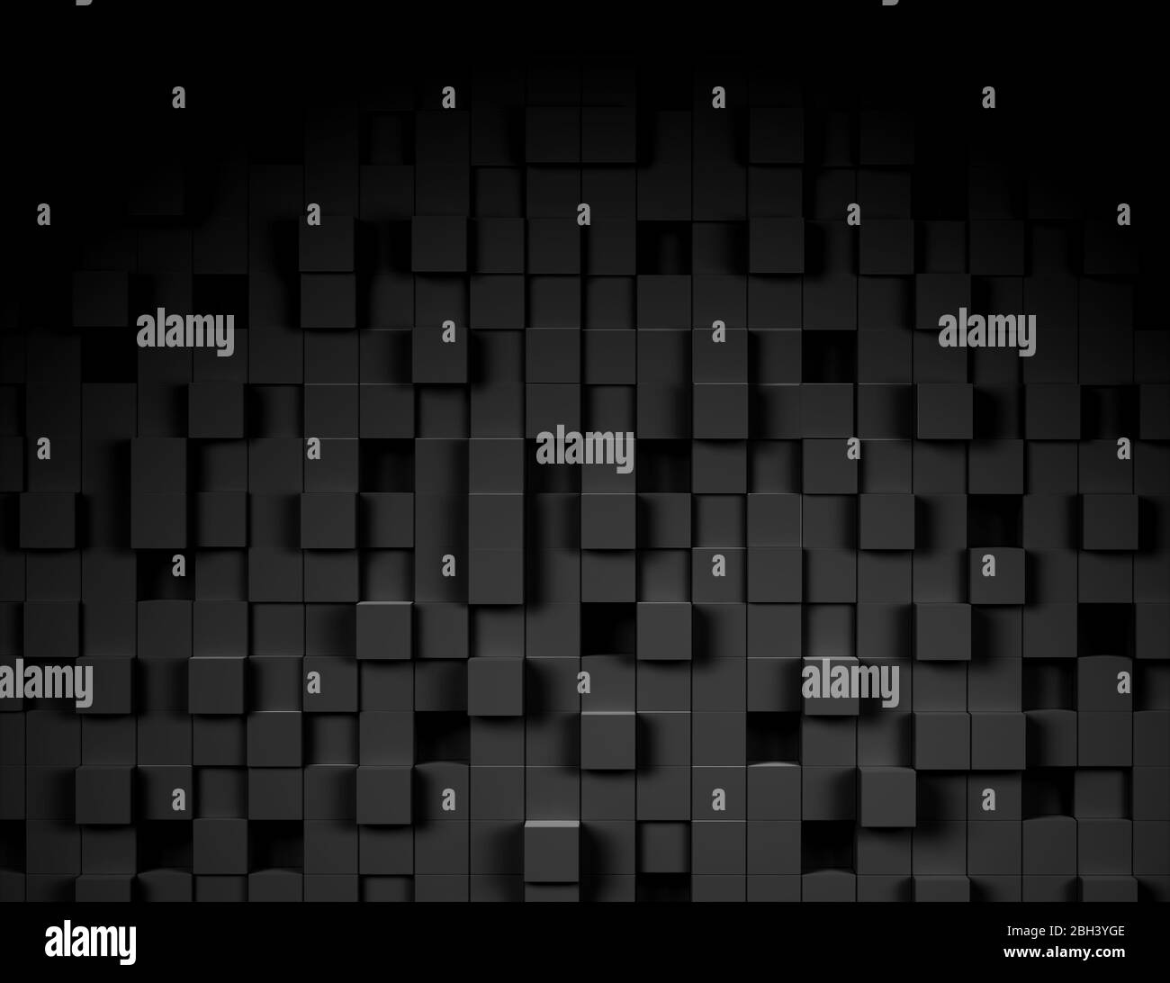 Abstract background wall with parametric cubic pattern Stock Photo - Alamy