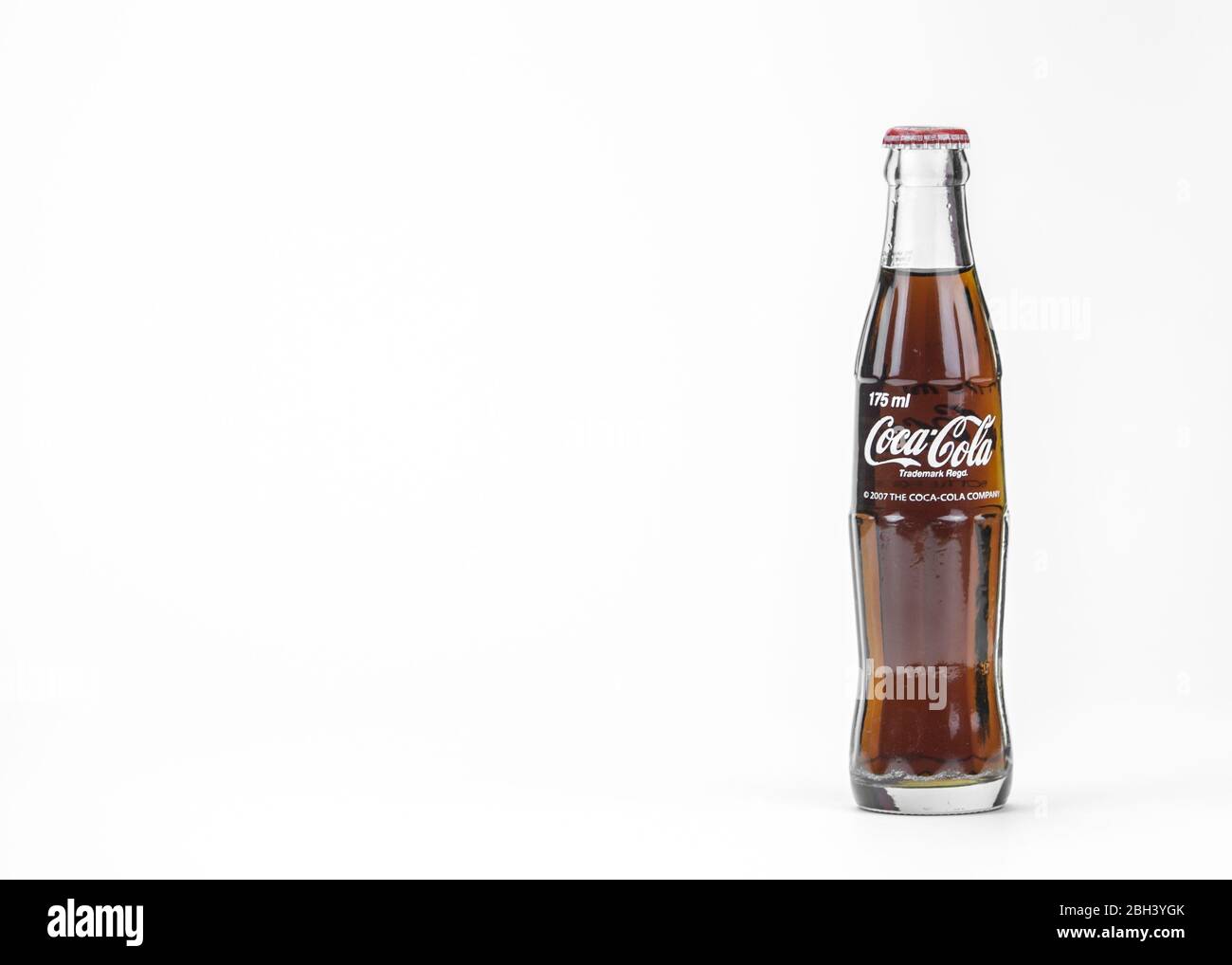 Atlanta, Georgia, USA – April 1, 2020: nostalgic rare contour glass ...