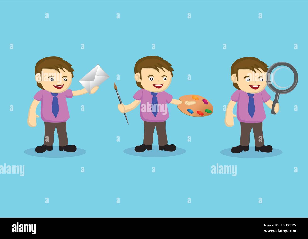 Postman full body Stock Vector Images - Alamy