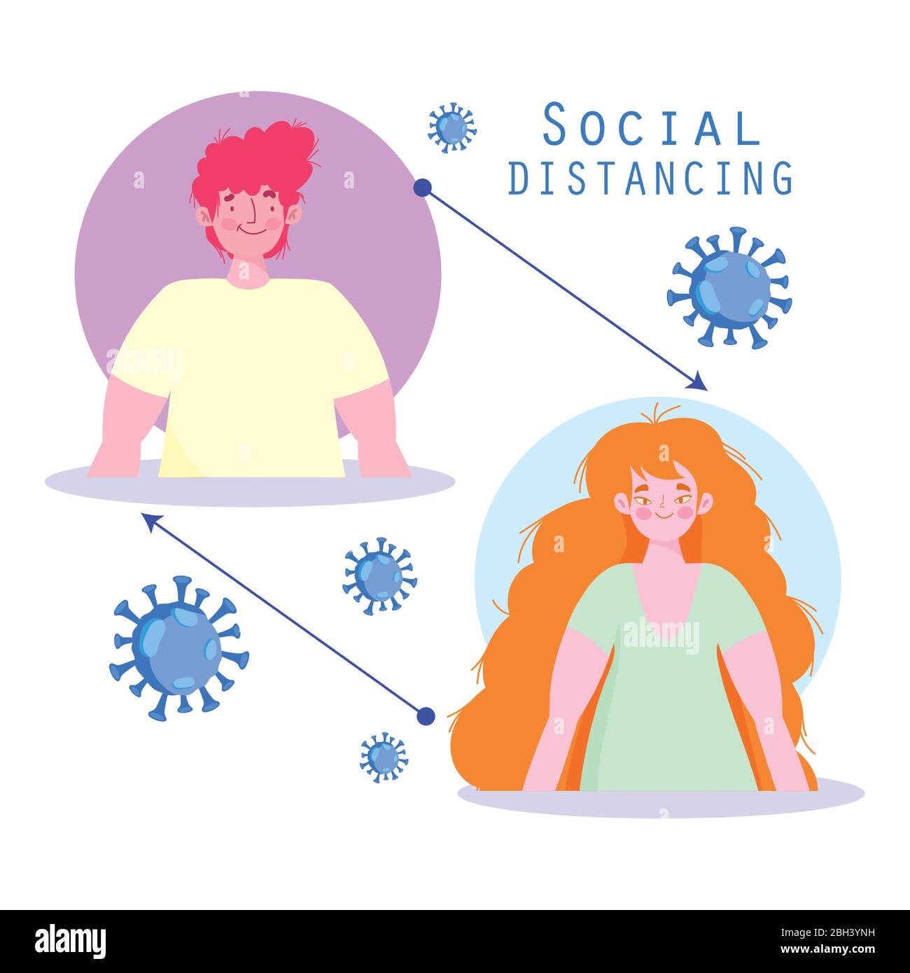 covid 19, prevention social distancing, precaution keep people at a ...